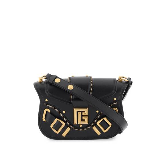 Balmain | Bags | Balmain Leather Blaze Bag With Monogram Buckle | Poshmark